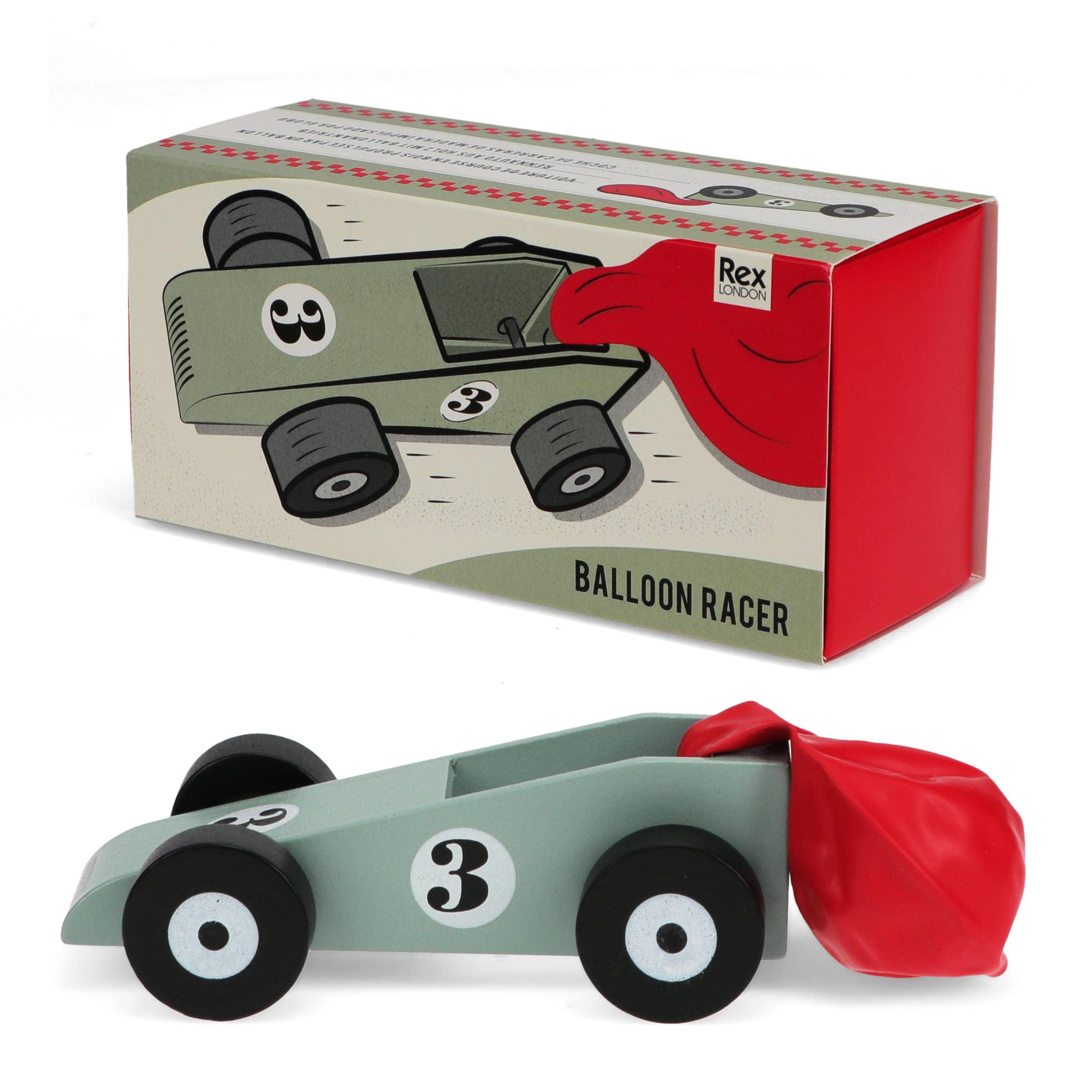 Wooden Balloon-Powered Racing Car | Kids Toys | Quince & Cook