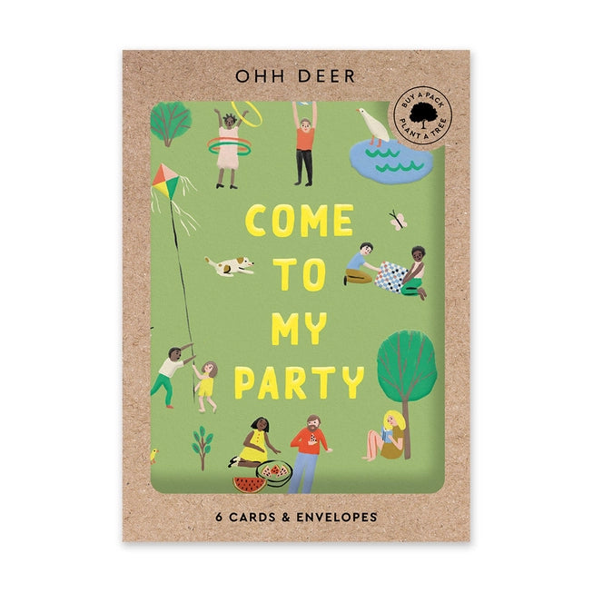 Come To My Party Park Invitation Card Set | Stationery and Cards ...