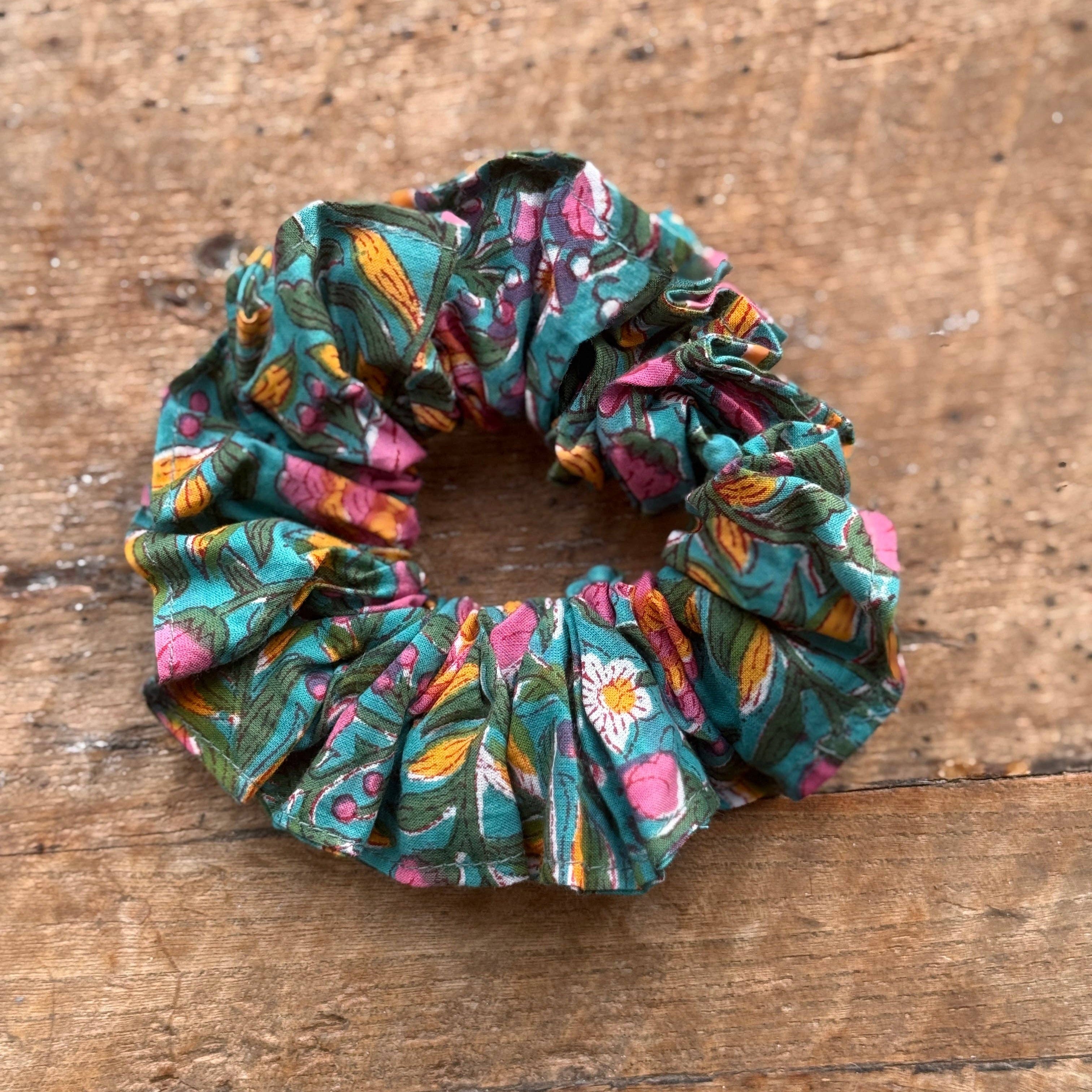 Block Print Scrunchies: Pink City Bloom – Quince & Cook