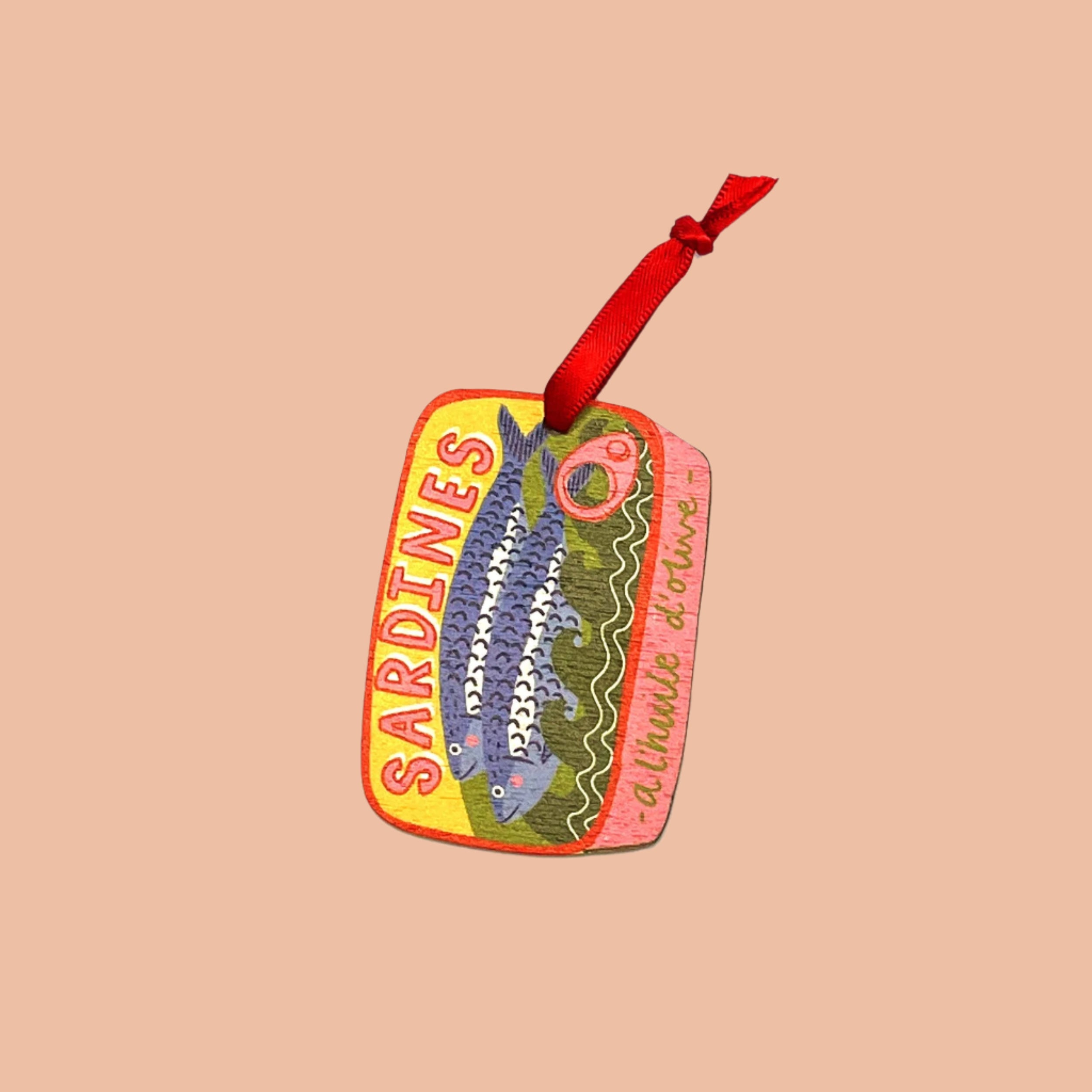 Sardines Wooden Decoration | Deli & Food Gifts | Quince & Cook