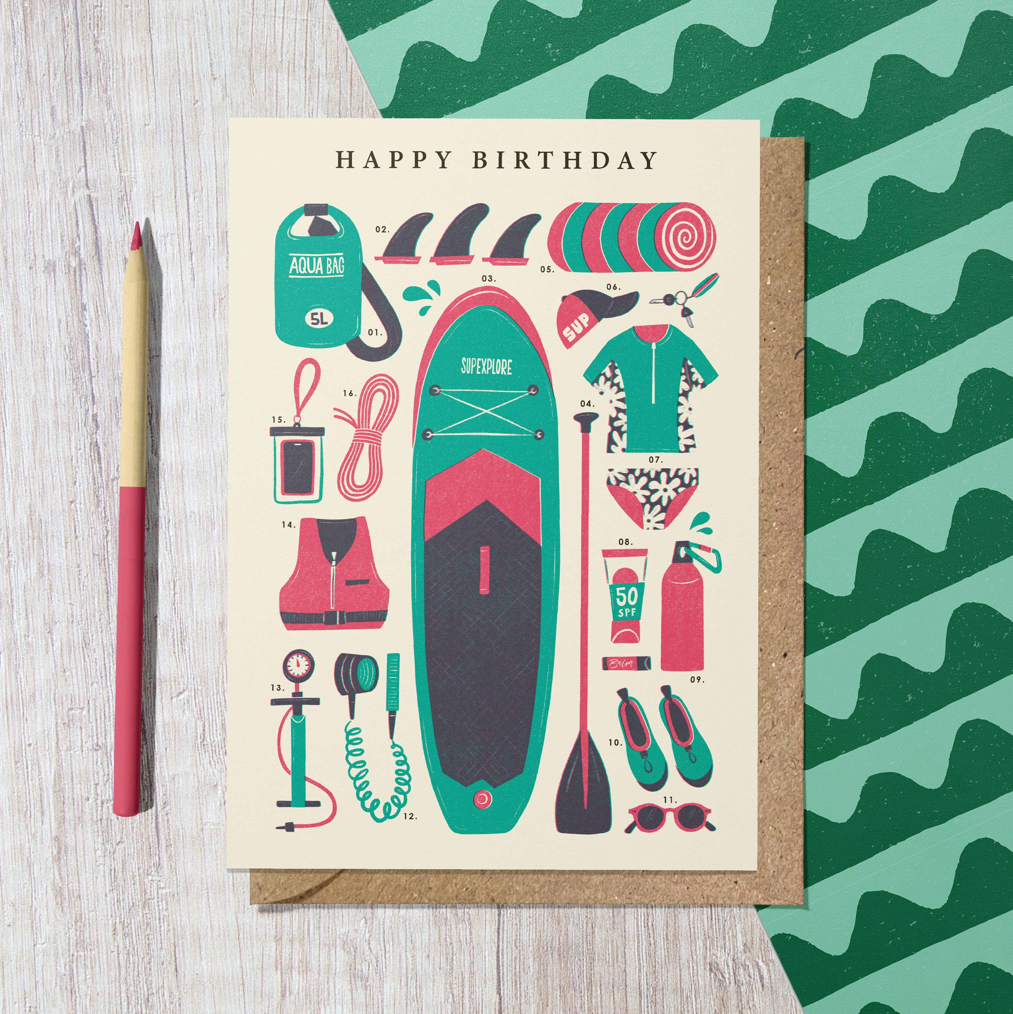 Paddle Boarding Birthday Card | Cards & Wrap | Quince & Cook