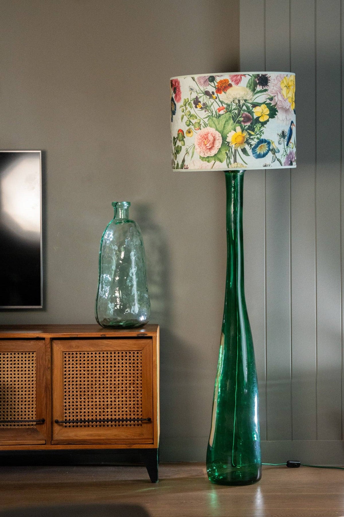 Pale Hortus Velvet Lamp Shade - 18 Inch Drum – Quince & Cook