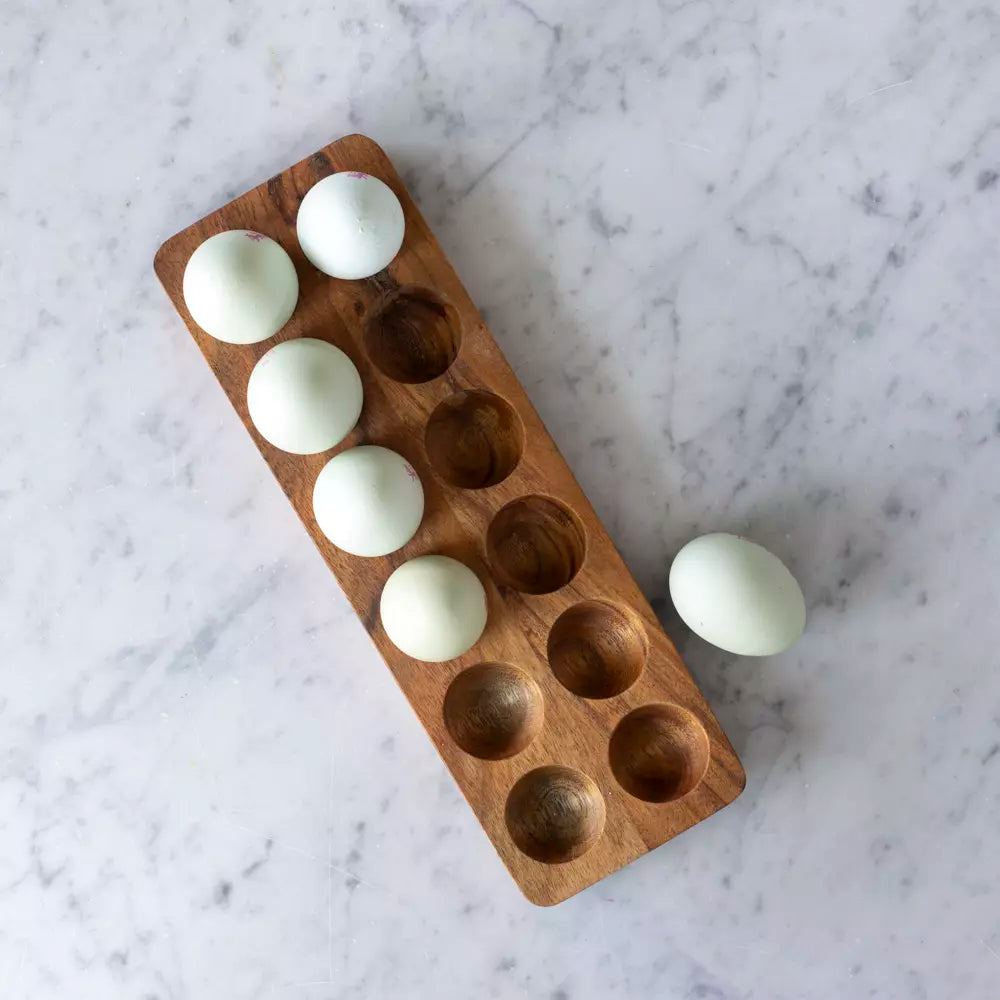 Acacia Egg Tray | Kitchen & Home Accessories | Quince & Cook