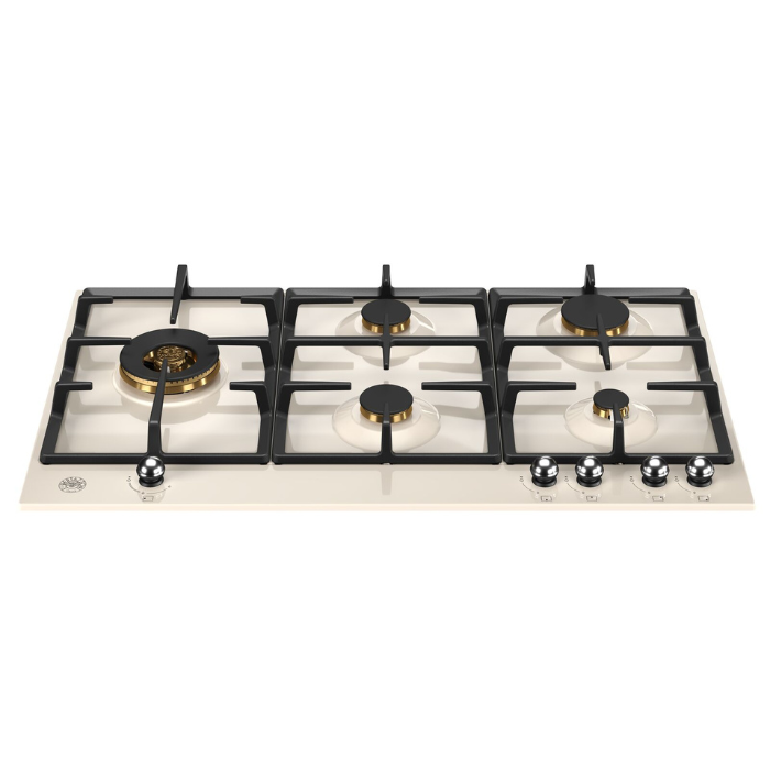 Bertazzoni P905LHERNE Heritage Series 90cm Gas Hob with Lateral Dual W ...