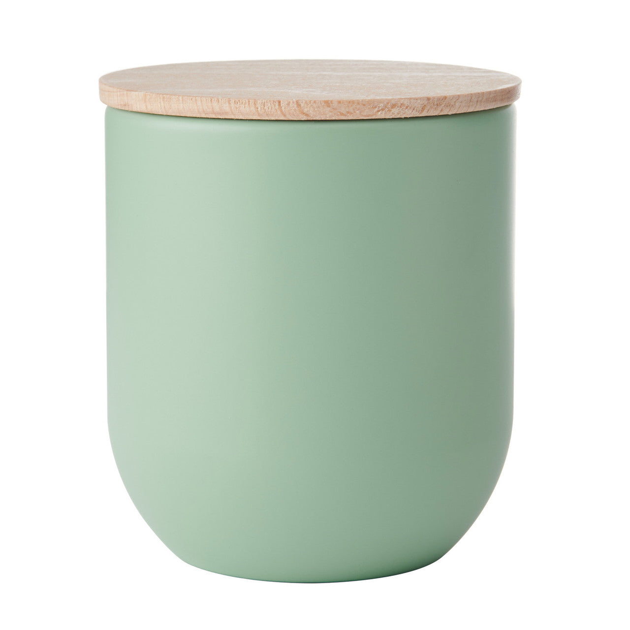 Kitchen Canister in Green with Beechwood Lid | Kitchen & Home ...