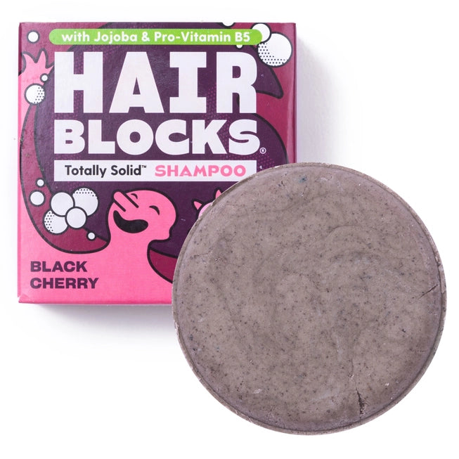 Hair Blocks Solid Shampoo: Black Cherry | Vegan, Natural Skincare ...