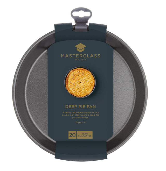MasterClass Non-Stick 23cm Deep Pie Pan | Kitchen & Home Accessories ...