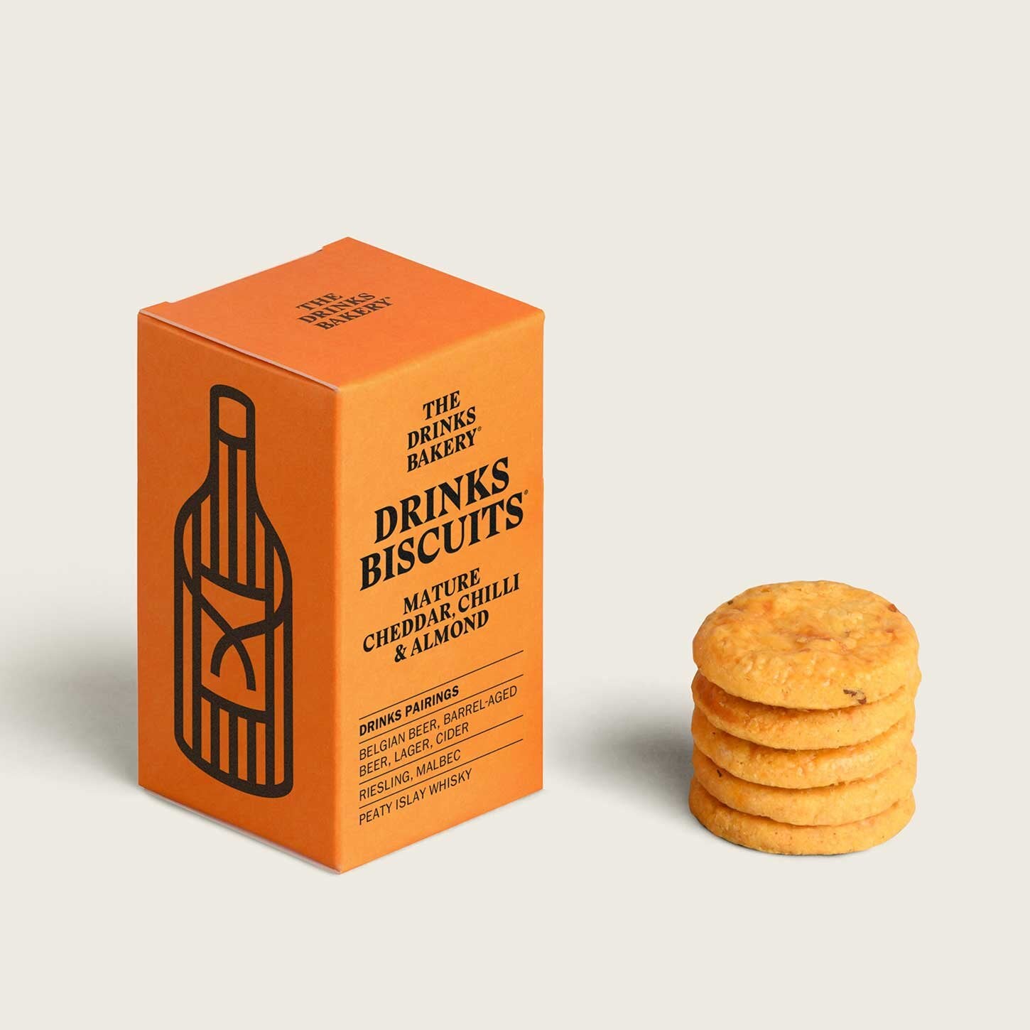 The Drinks Bakery Mature Cheddar, Chilli & Almond Drinks Biscuit | Deli ...