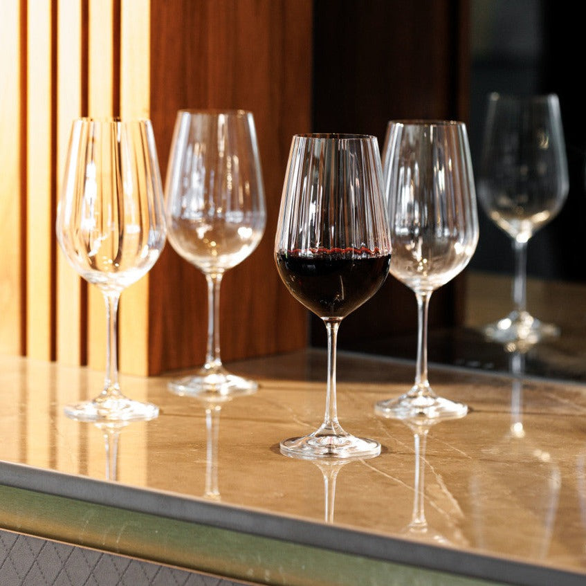 Treviso 4 Piece Crystal Red Wine Glass Set | Kitchen Accessories and ...