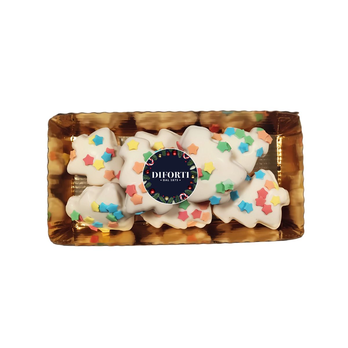 Diforti Christmas Trees Coated in White Chocolate | Chocolate & Sweets ...