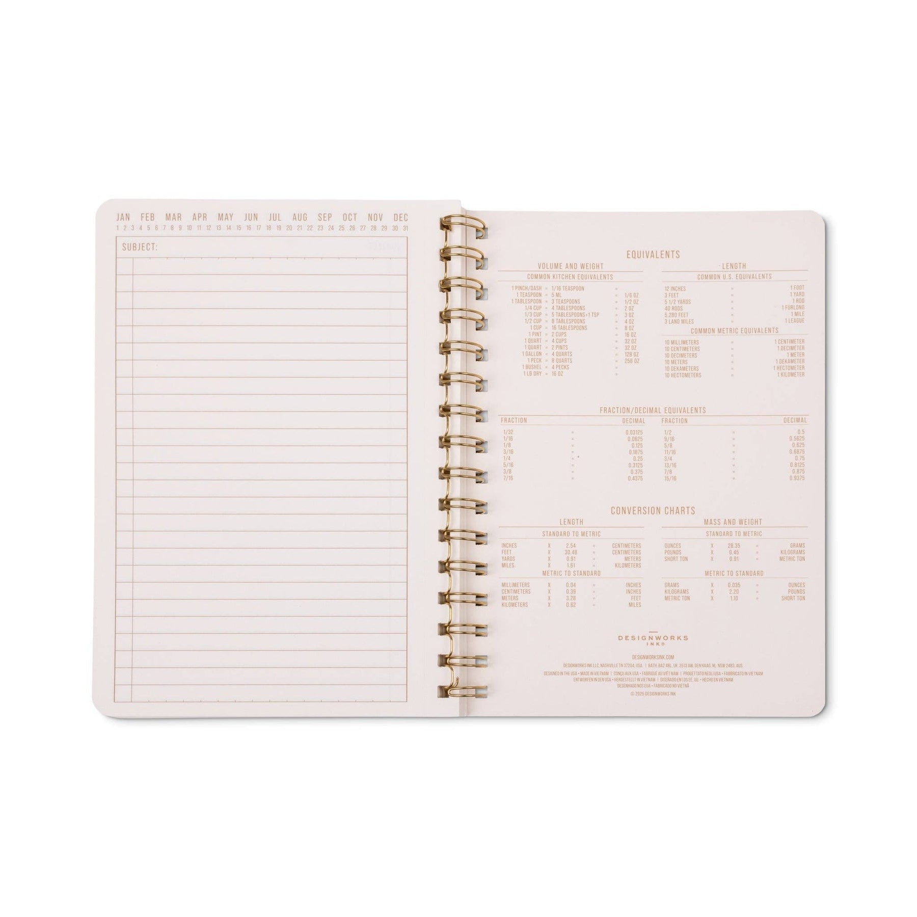 Pinwheel Pink A5 Twin Wire Notebook – Quince & Cook