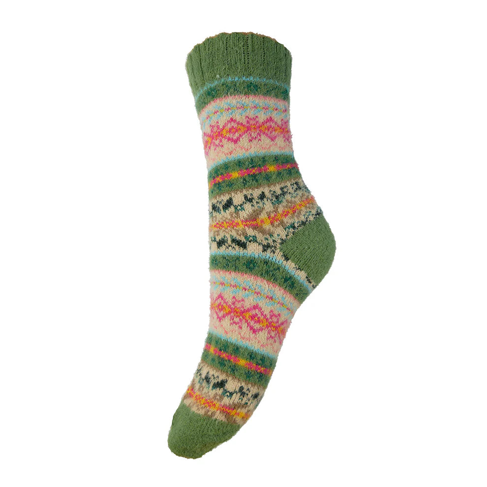 Green & Fawn Scandi Wool Socks | Socks & Accessories | Quince & Cook